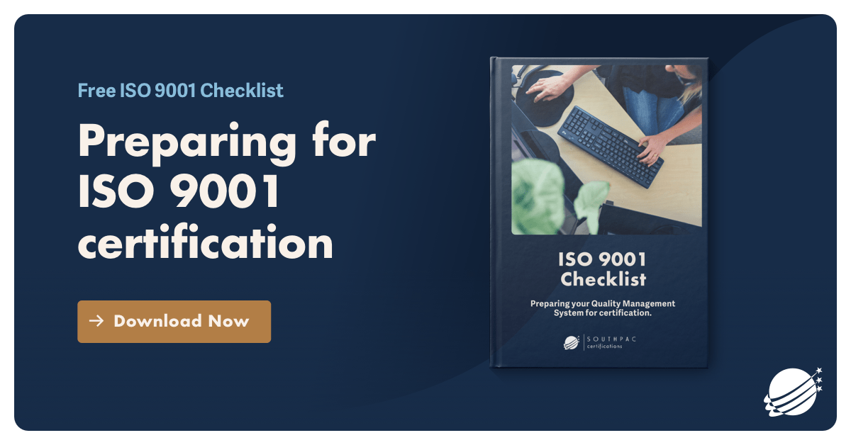Download the free ISO 9001 Checklist | Southpac Certifications