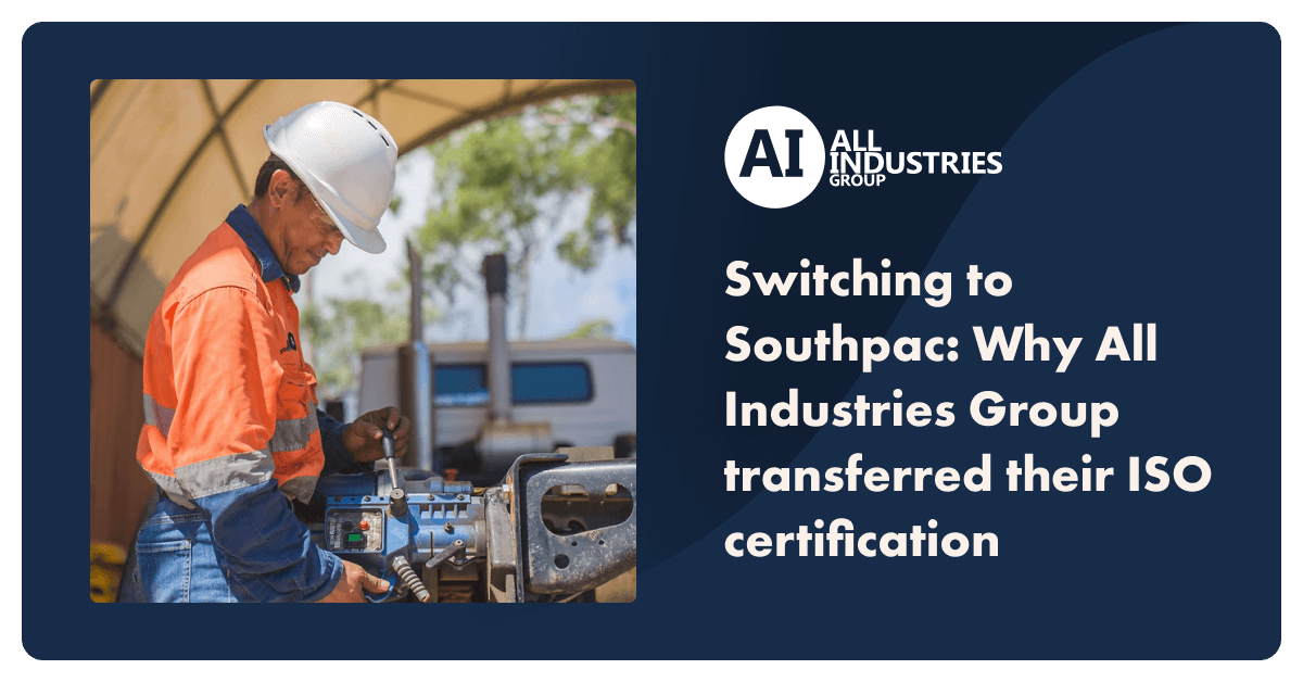 Switching to Southpac | All Industries Group | Case Study